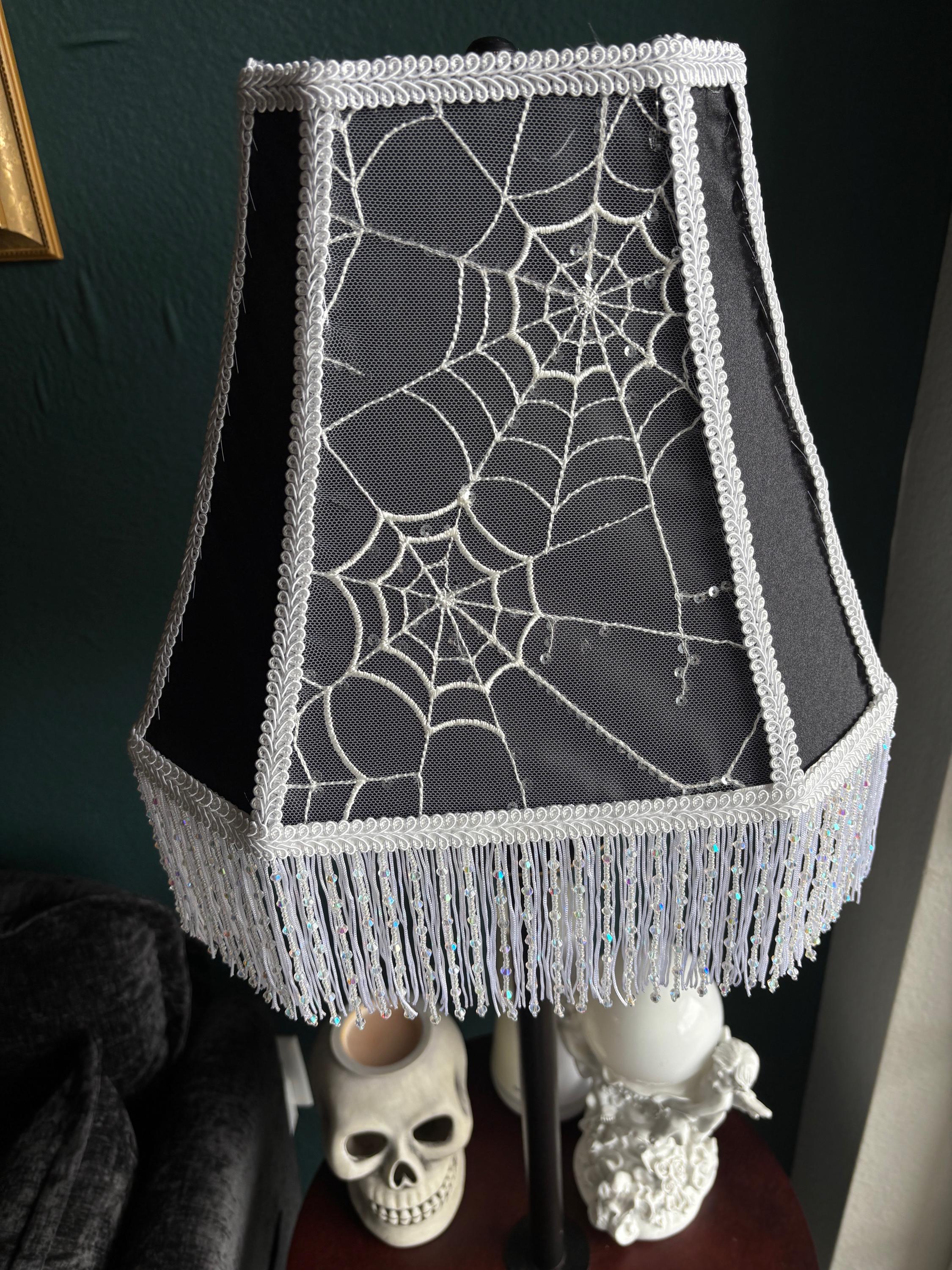 Custom Luxury Gothic Lampshade | Handmade Dark Elegance for Dramatic ...