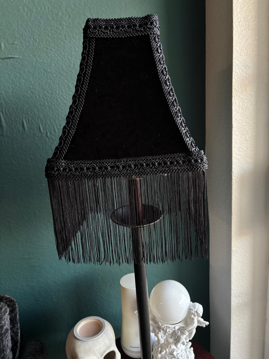 Custom Luxury Gothic Lampshade | Handmade Dark Elegance for Dramatic ...