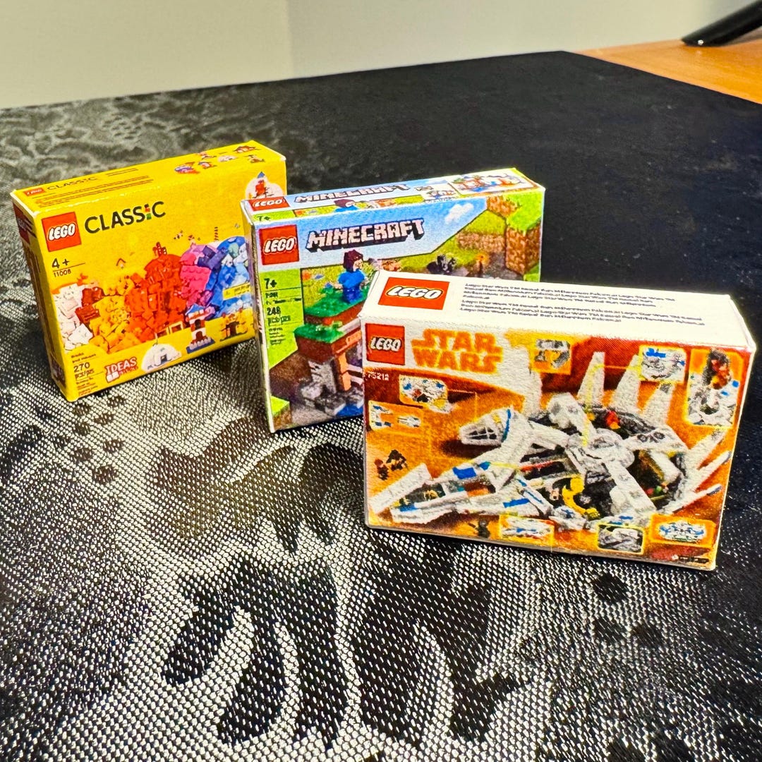 Mini Lego Set Box • Miniature Legos • Minecraft • Star Wars • Real ...