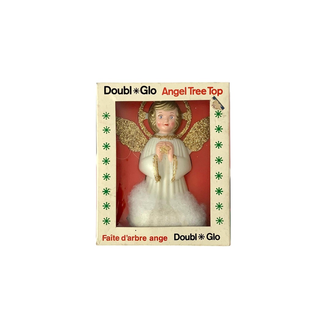 1950's Double Glo ANGEL TREE TOPPER in Original Box - Etsy