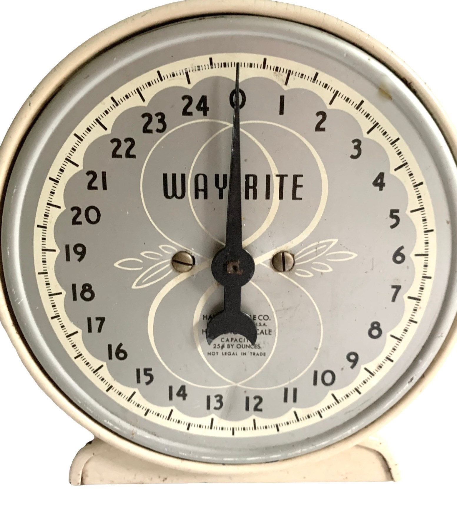 Vintage HANSON WAY-RITE Scale in Cream White and Teal Green - Etsy