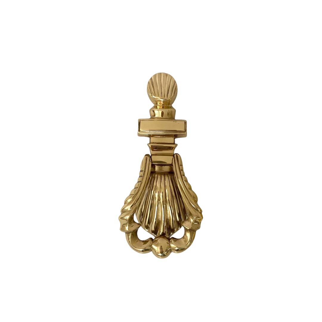 Vintage Brass SEA SHELL Door Knocker - Etsy