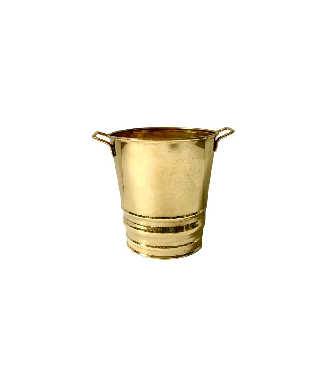 Vintage Brass Ice Bucket - Etsy