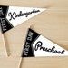 Black First Day of School Pennant Flag | Back to School Pennant Flag ...