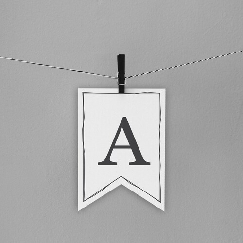 Large All CAPS Printable Banner Letters Alphabet A-Z | Etsy