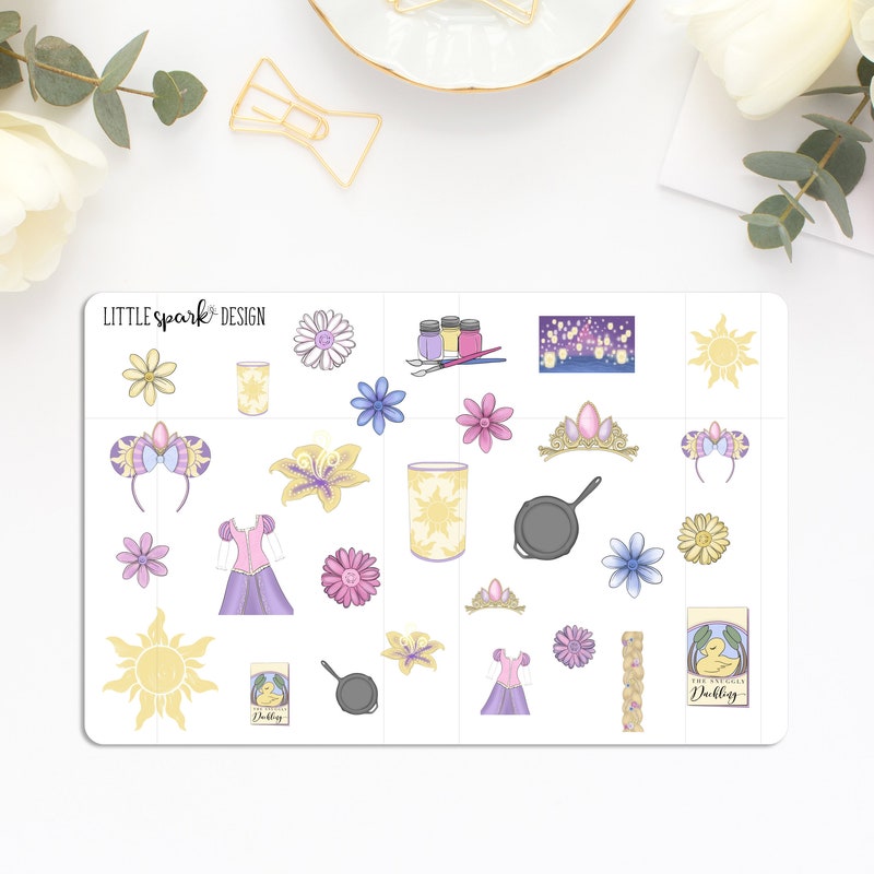 Tangled Stickers - Etsy
