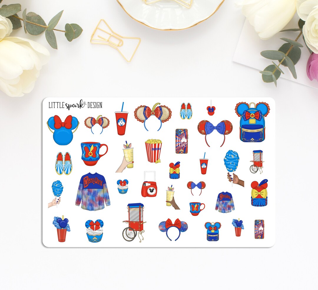 Dumbo Flying Elephant Disney Ride Inspired Deco Stickers for - Etsy
