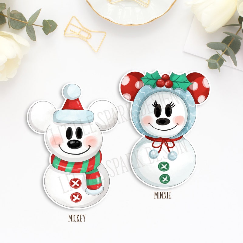 Mickey Snowman Svg - Etsy