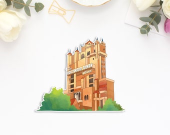 Disney's Hollywood Tower of Terror Sticker Waterproof Original ...