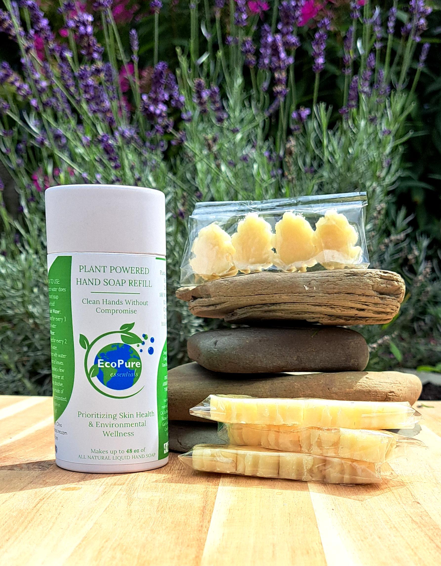 Ecopure Natural Eco-friendly Liquid Hand Soap Refills ZERO WASTE Biodegradeable Soap Earth's ...