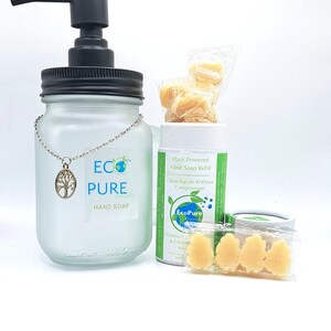 Ecopure Natural Eco-friendly Liquid Hand Soap Refills ZERO WASTE Biodegradeable Soap Earth's ...