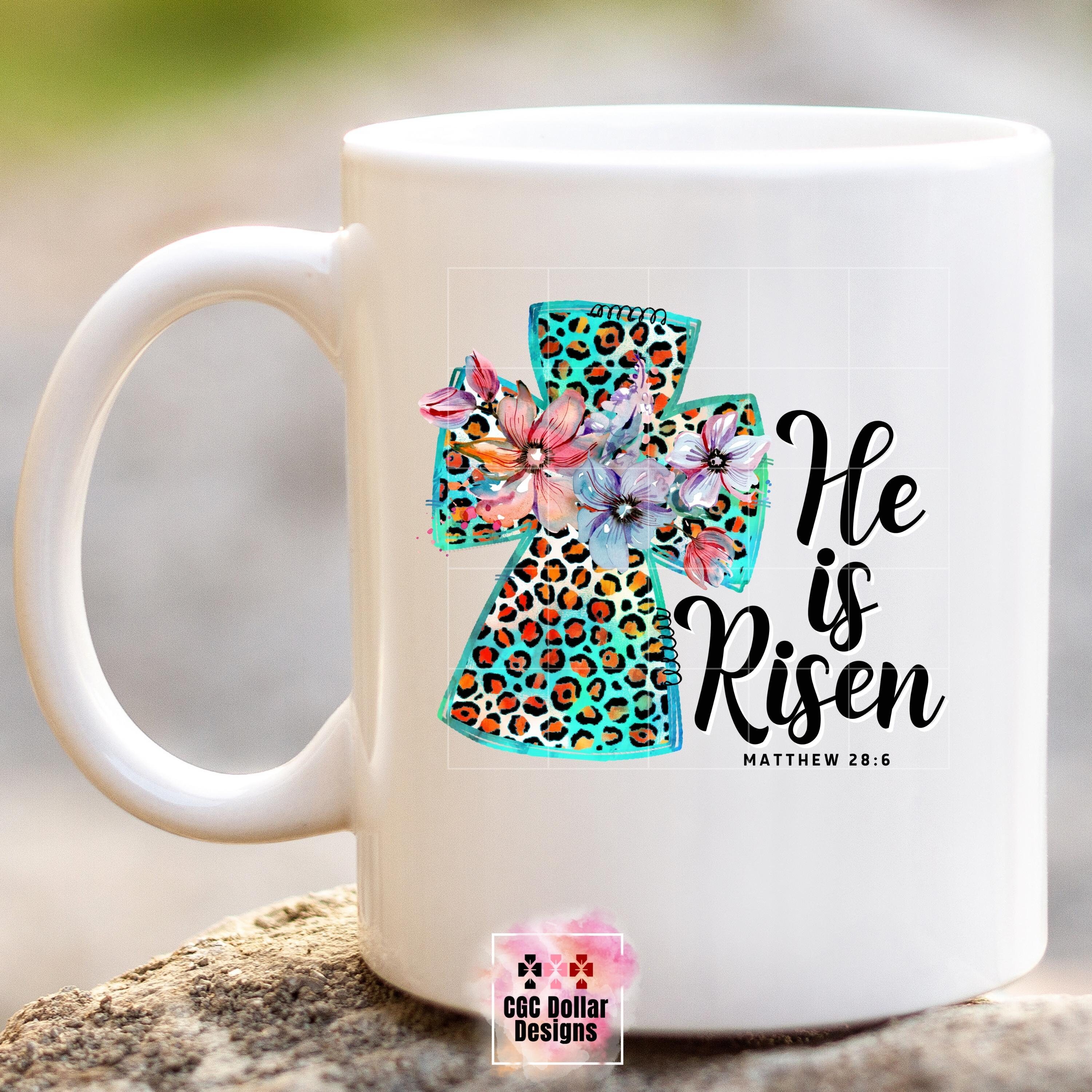 He is Risen Png Risen Png Sublimation Matthew 28 6 Leopard - Etsy