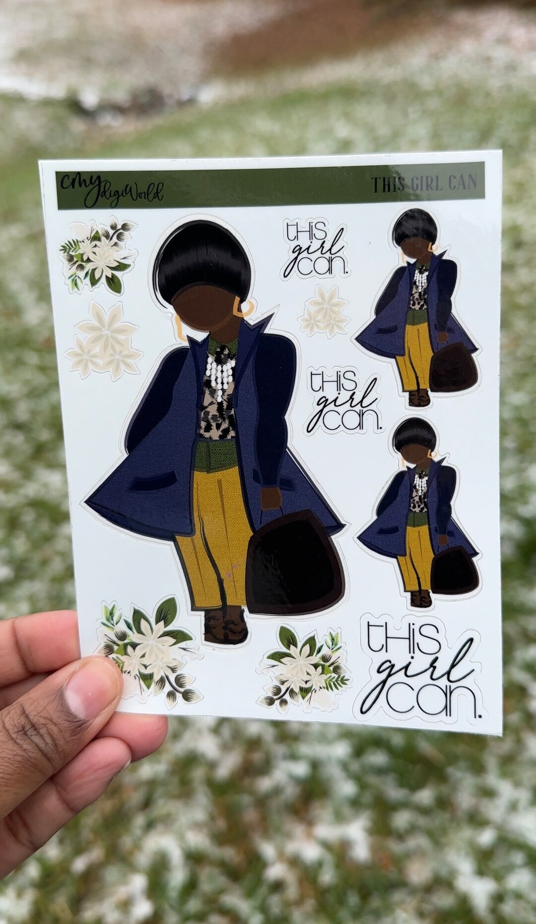 Sticker Sheet Character 1 for Gifts and Planners, Calendars, 4x6 ...