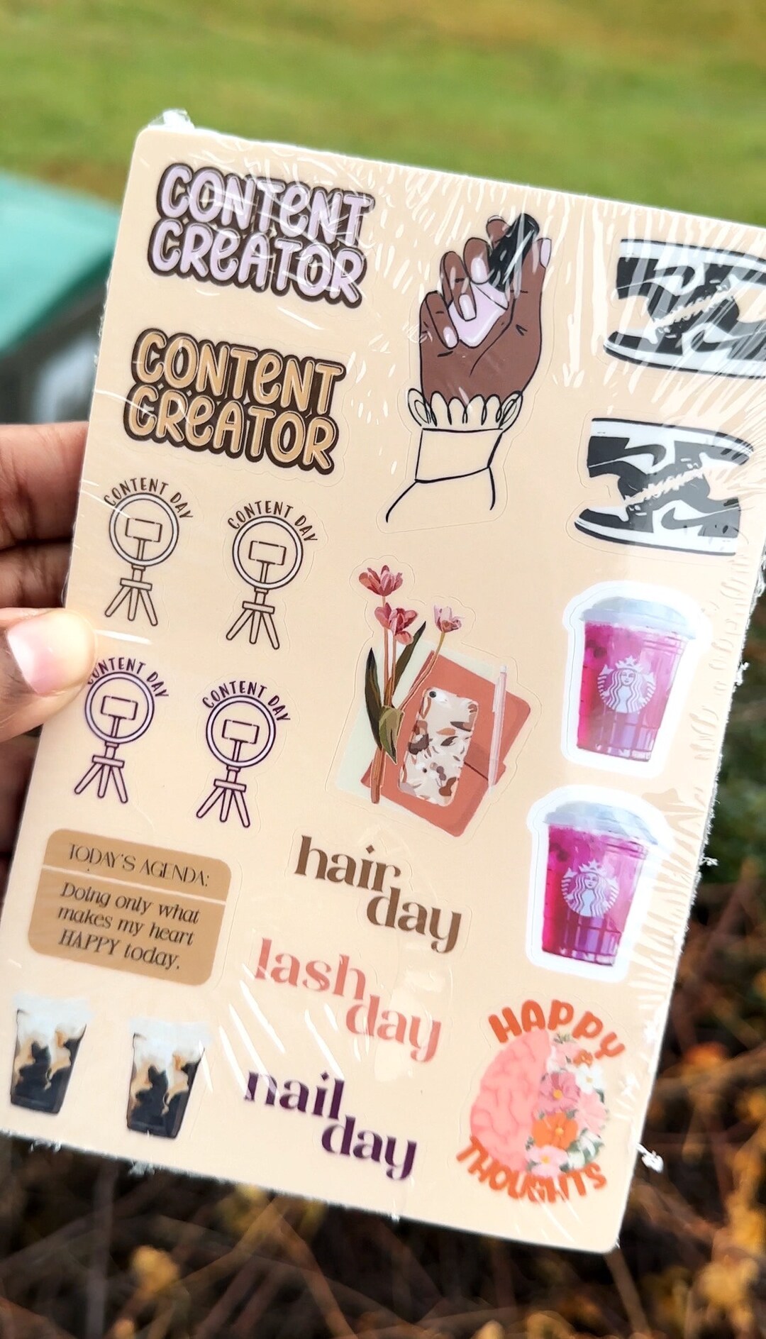 Content Creator Sticker Sheet, for Gifts, Planners, Calendars, 4x6 ...