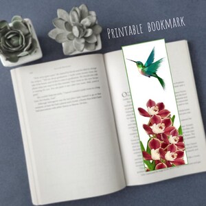 Hummingbird Bookmark Set, Digital Colibri Bookmark Tracker, Vintage ...