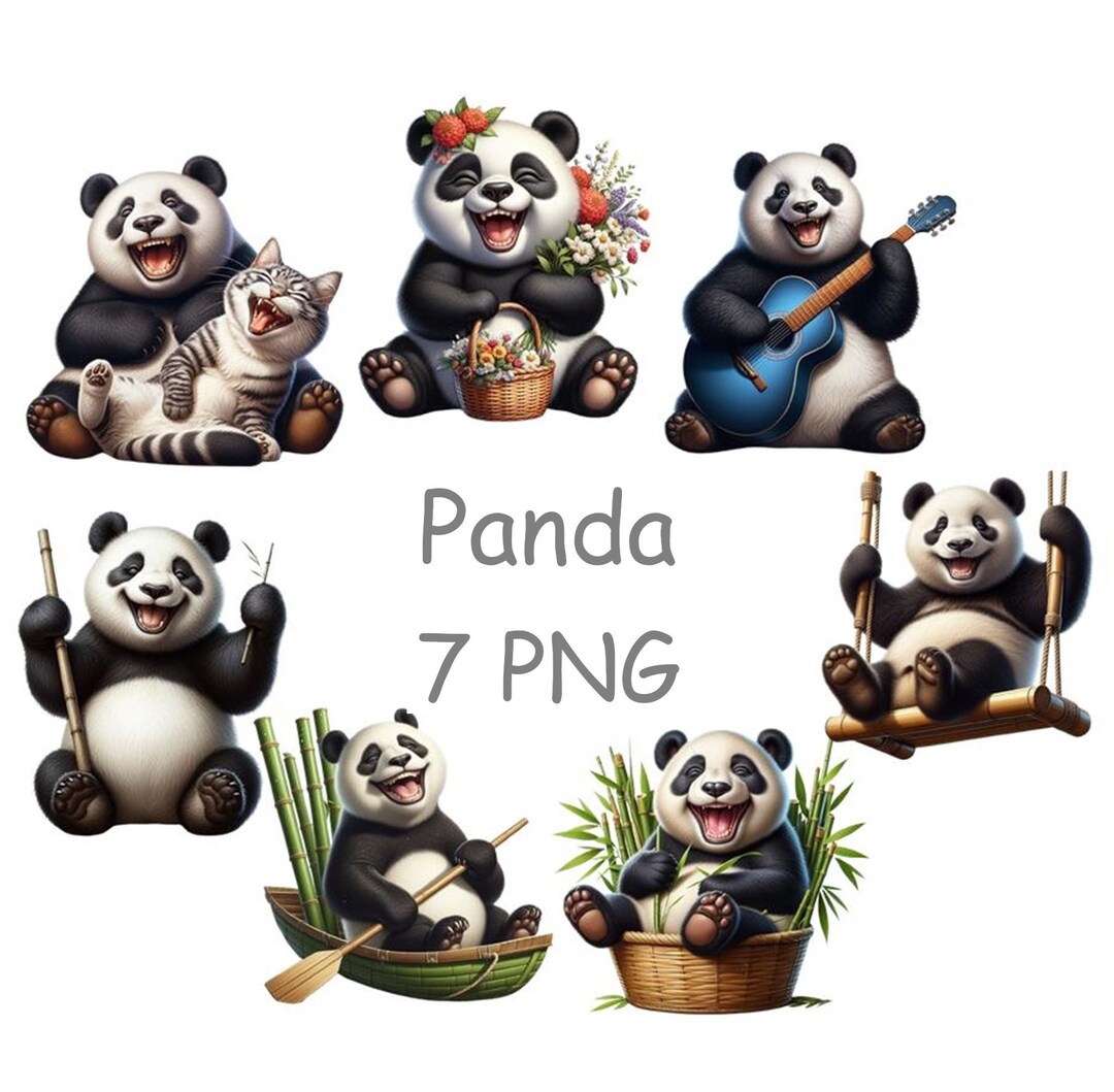 Panda PNG, Cute Animals Clipart With Transparent Background, Realistic ...