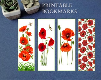 California Poppy Bookmark Set - Etsy