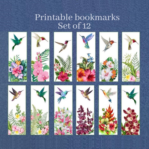 Hummingbird Bookmark - Etsy
