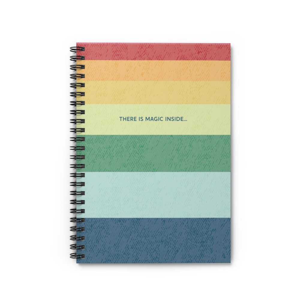 Spiral Notebook Rainbow Notebook Journal Magical - Etsy
