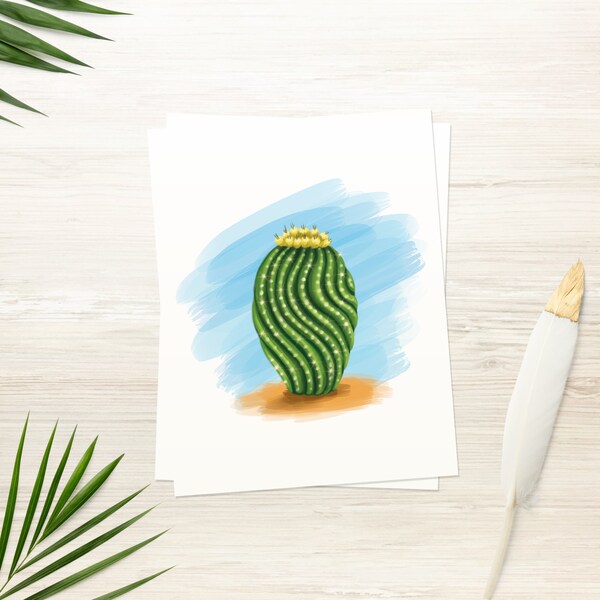 Cactus Greeting Card - Etsy