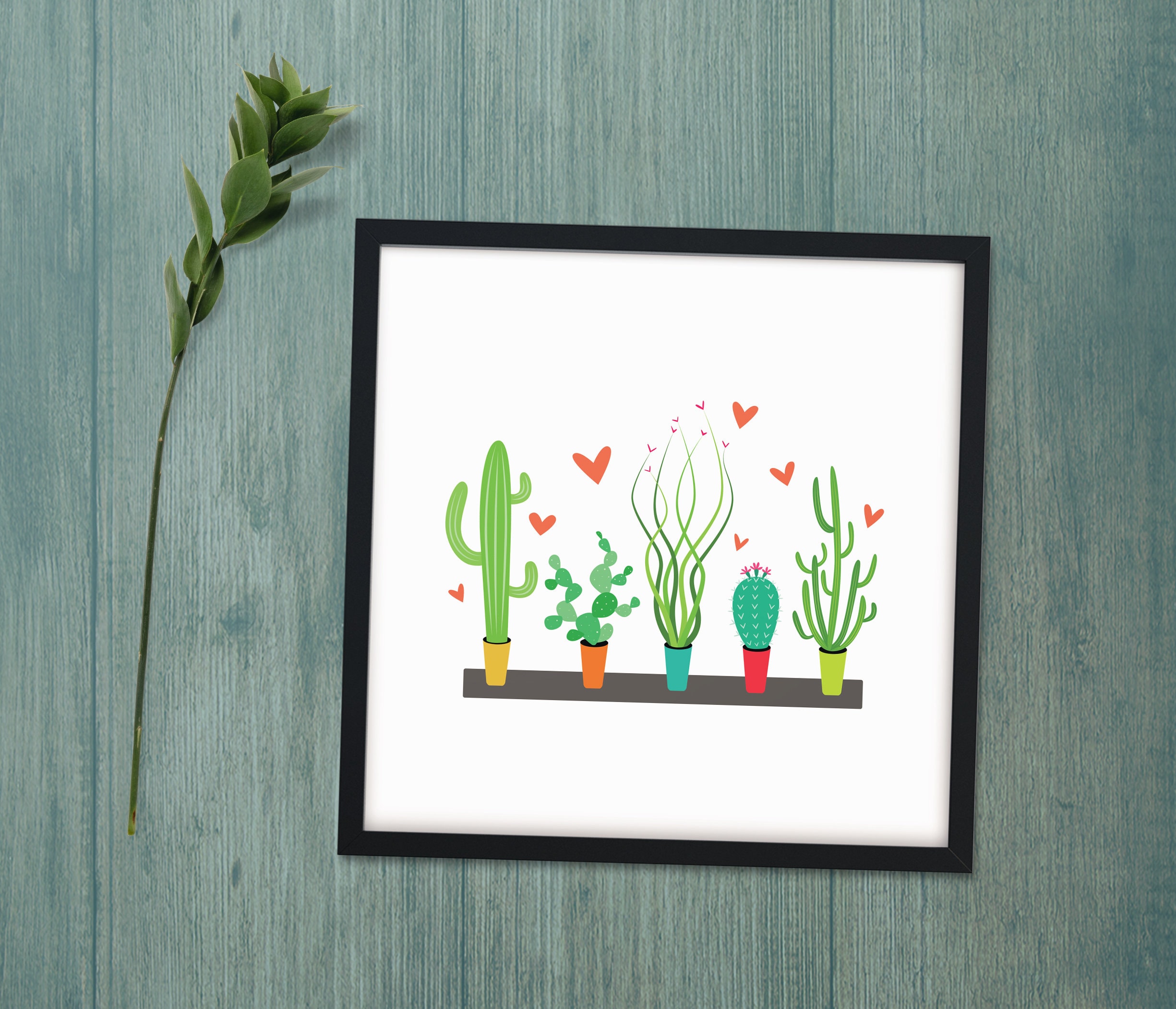 Cute Cactus Print Cactus Printable Cactus Wall Art - Etsy