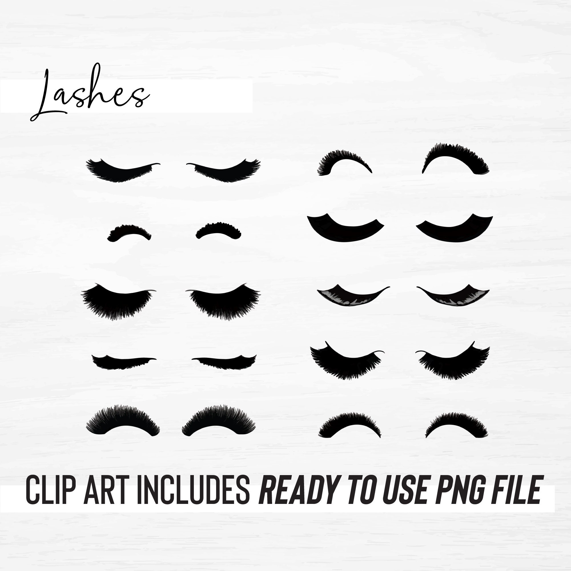 Lashes Beauty Clipart Lash Clipart Lash Artists - Etsy