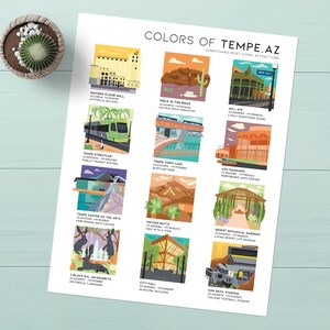 Tempe | Landmarks | Tempe Art | Phoenix Art | Arizona Gift | ASU ...