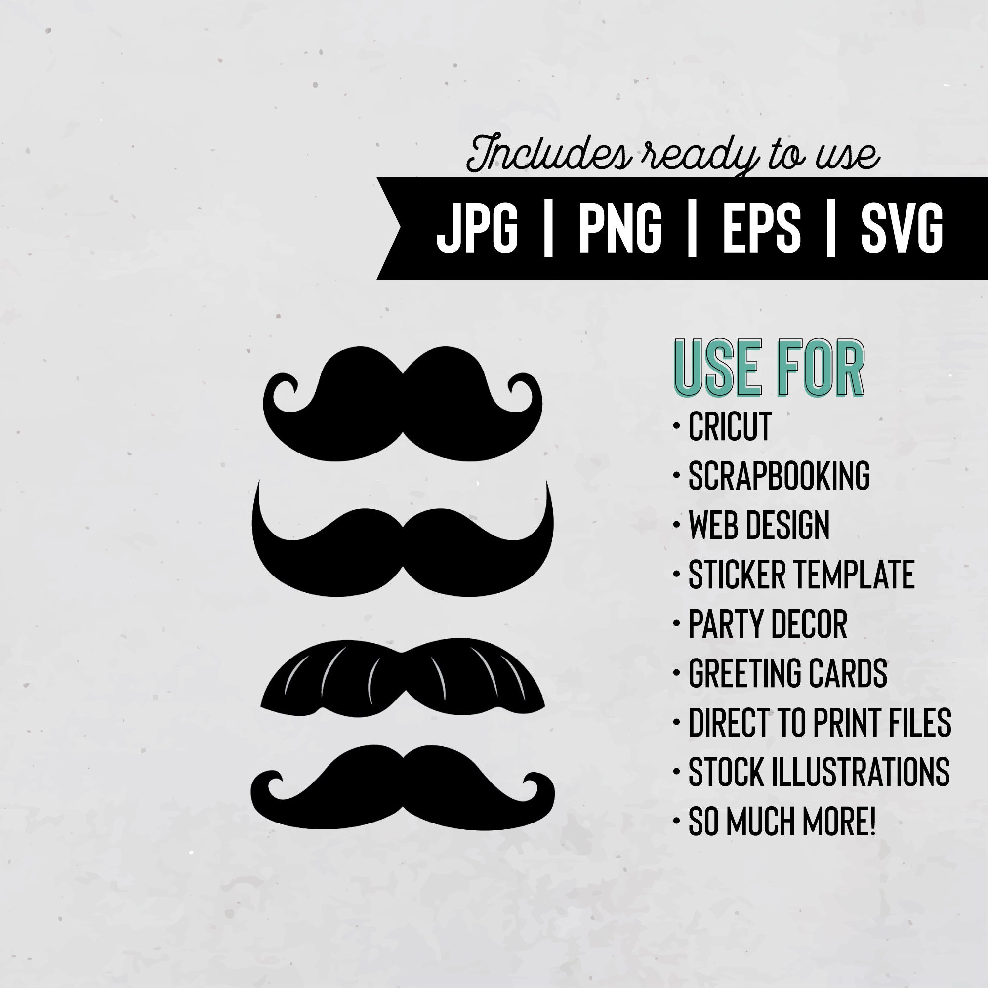Bigote Clipart / Vello Facial / Bigote Svg / Bigotes / Bigote Vector ...