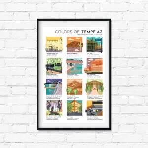 Tempe | Landmarks | Tempe Art | Phoenix Art | Arizona Gift | ASU ...