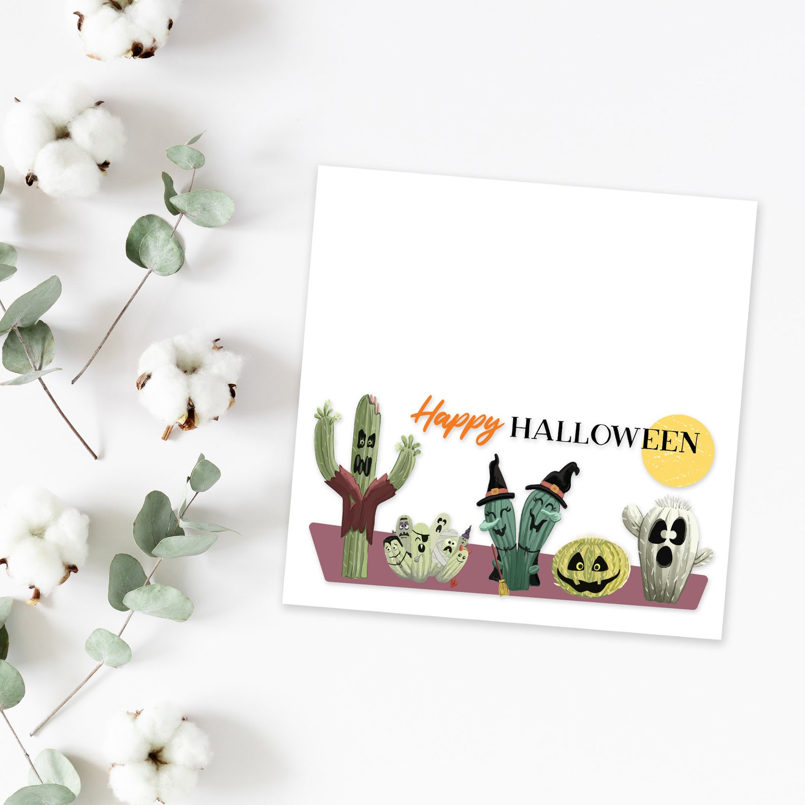 Halloween Clipart Spooky Clipart Halloween Cacti Halloween PNG Witches ...