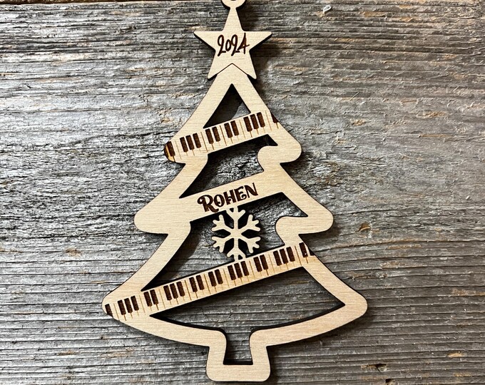 Piano Keys Ornament Personalized 3 Sizes Available See Description - Etsy