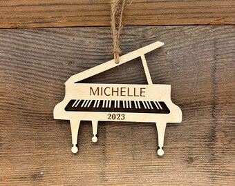 Piano Keys Ornament Personalized 3 Sizes Available - Etsy
