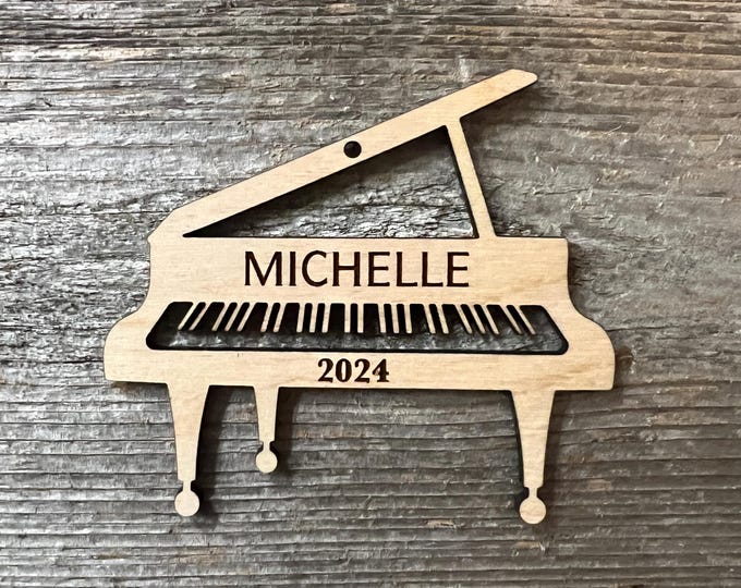 Piano Keys Ornament Personalized 3 Sizes Available See Description - Etsy