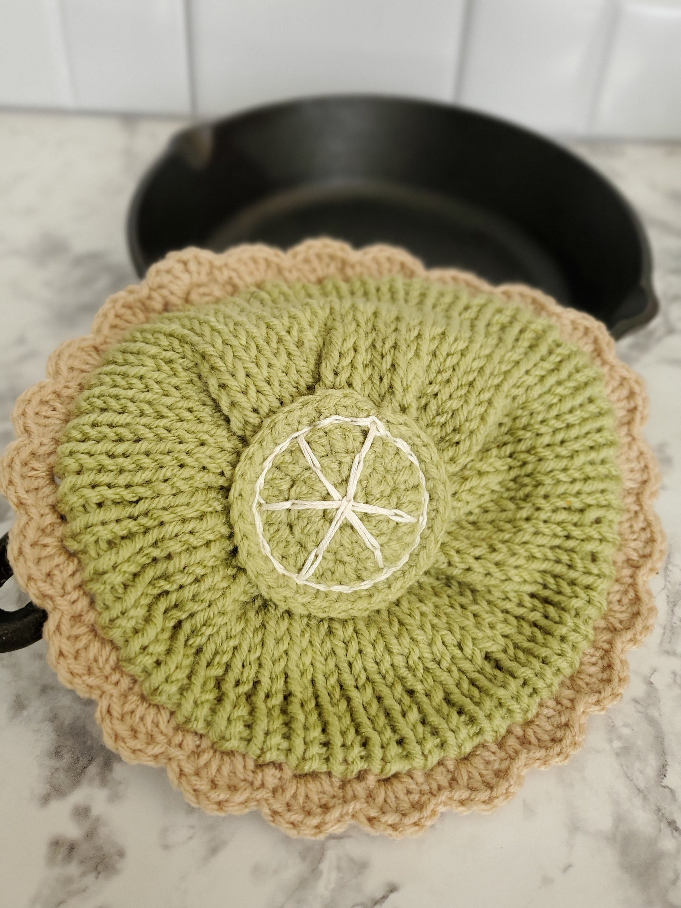 Pie Pot Holder - A 48 Pin Circular Knitting Machine and Crochet PDF ...
