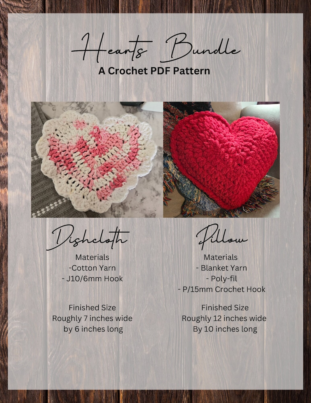 Heart Bundle- A Crochet PDF Pattern - Etsy
