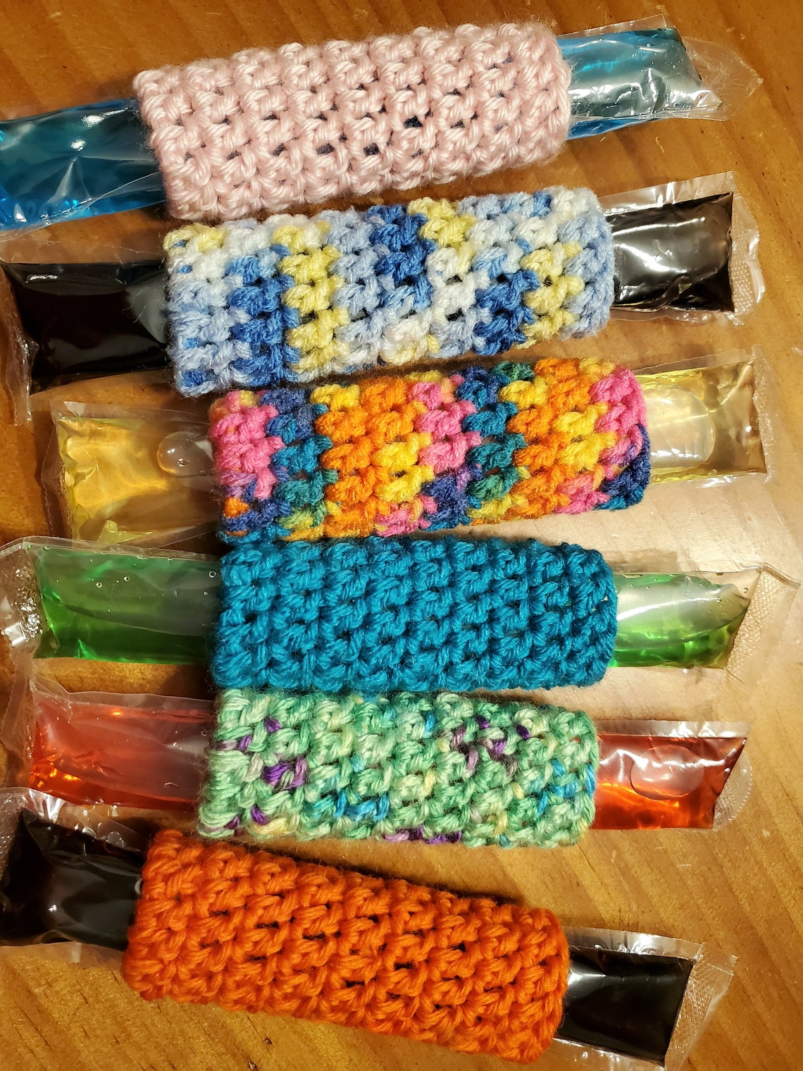 Freezer Pop Sleeve PDF Crochet Pattern, Freezer Pop Holder, Ice Pop ...
