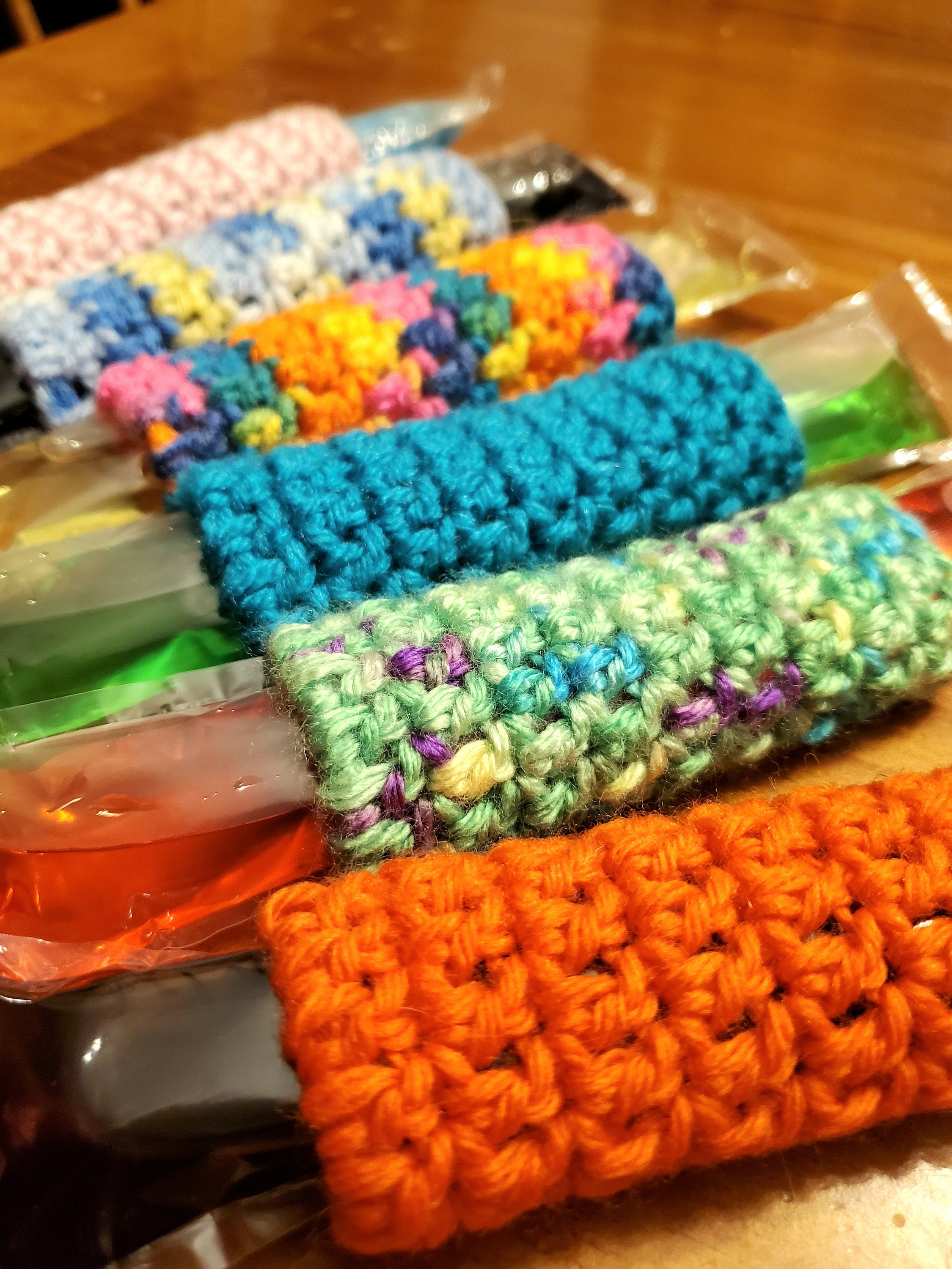 Freezer Pop Sleeve PDF Crochet Pattern, Freezer Pop Holder, Ice Pop ...