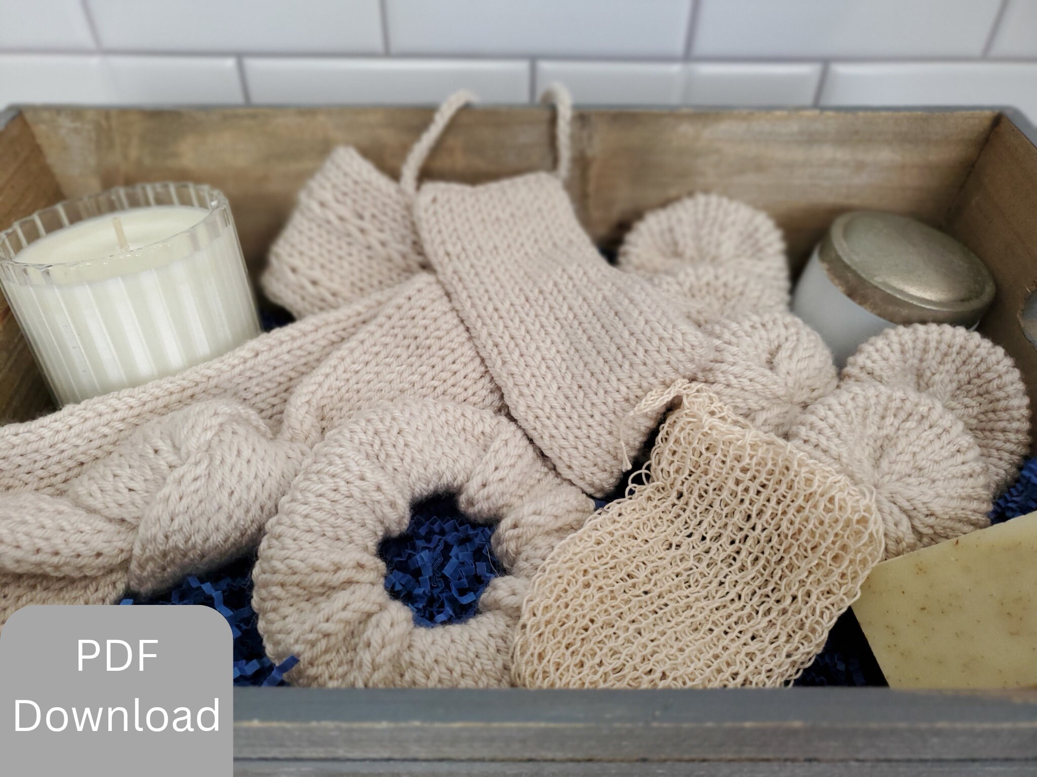 Spa Set - A 22/48 Pin Circular Knitting Machine PDF Pattern - Etsy
