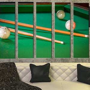 Big Set Billiard Wall Art Decor Picture Painting Poster Print on Canvas ...
