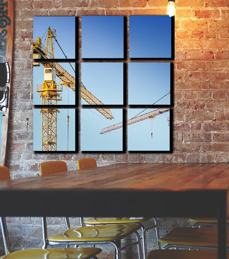 Crane Machine Wall Art Decor Picture Painting Poster Print on | Etsy