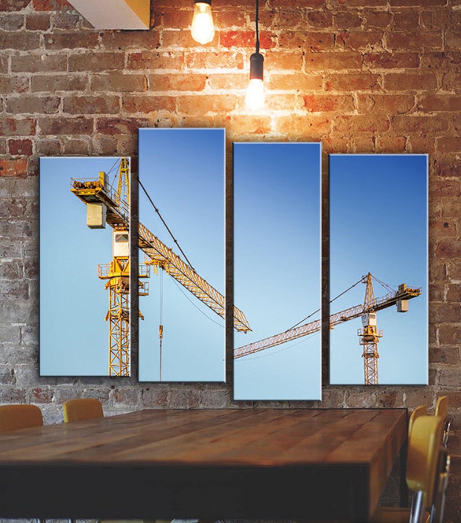 Crane Machine Wall Art Decor Picture Painting Poster Print on - Etsy