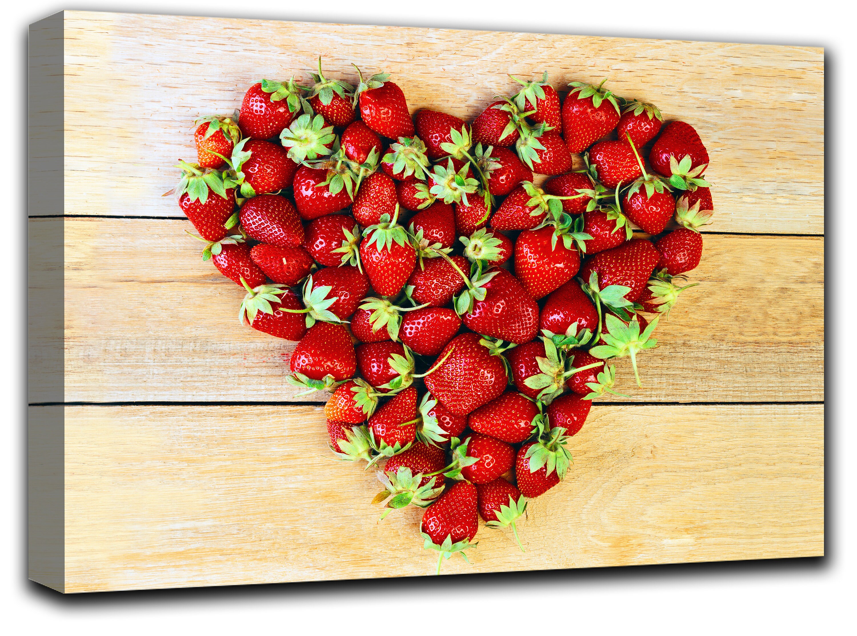 1 Piece Strawberry Heart Wall Art Decor Colorful Berries | Etsy