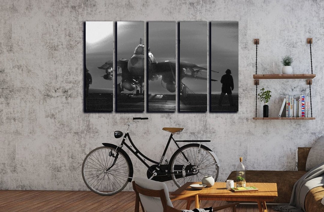Jet Fighter Aircraft Wall Art Decor Picture Painting Poster Print on ...