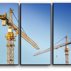 Crane Machine Wall Art Decor Picture Painting Poster Print on Canvas ...