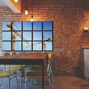 Crane Machine Wall Art Decor Picture Painting Poster Print on Canvas ...