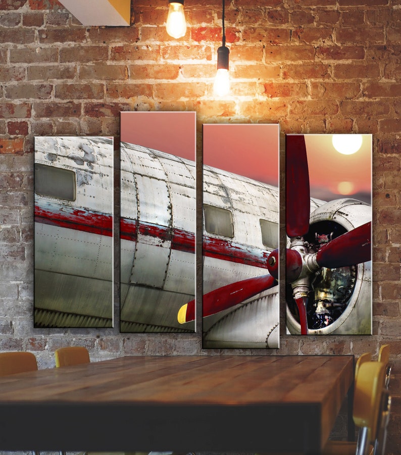 Big Set Airplane Propeller Wall Art Decor Picture Painting - Etsy