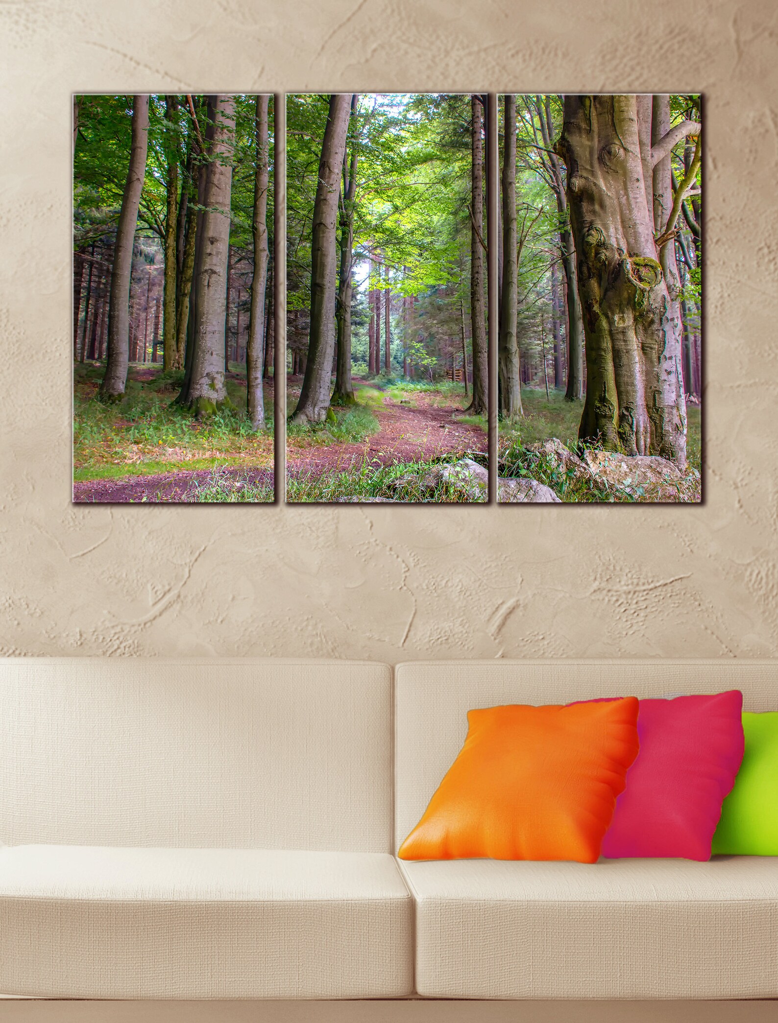 Forest and Trees Wall Art Decor Picture Painting Poster Print | Etsy