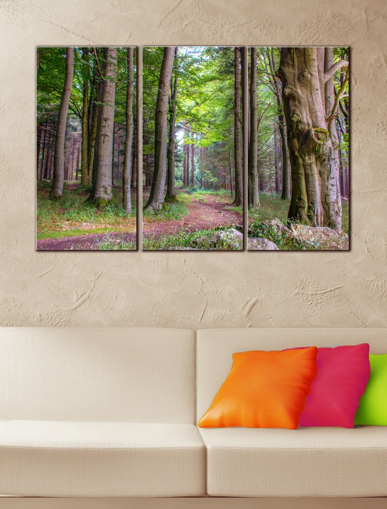 Forest and Trees Wall Art Decor Picture Painting Poster Print | Etsy