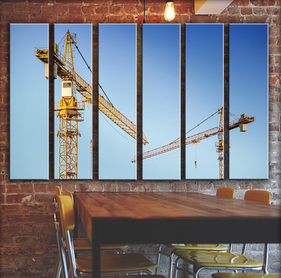 Crane Machine Wall Art Decor Picture Painting Poster Print on - Etsy