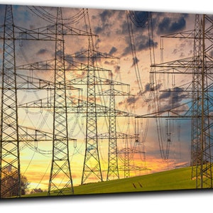 Electricity Wall Art Decor Wire Canvas Picture Print Poster - Etsy